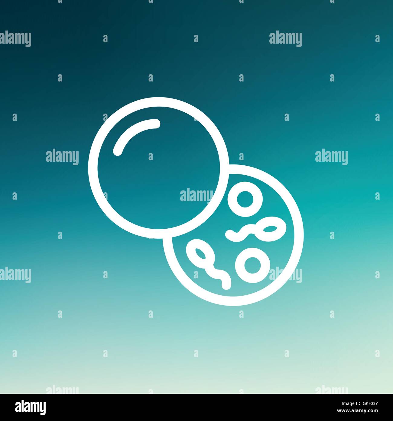 Bacteria analysis line icon Stock Vector Images - Alamy