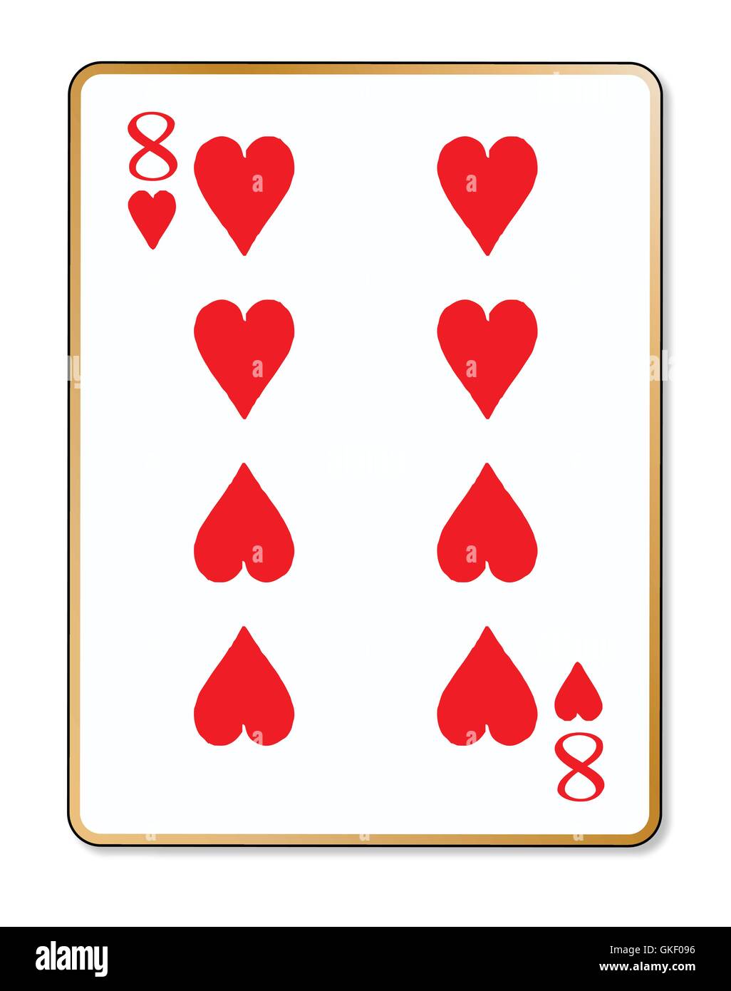 Eight of spades playing card Cut Out Stock Images & Pictures - Alamy