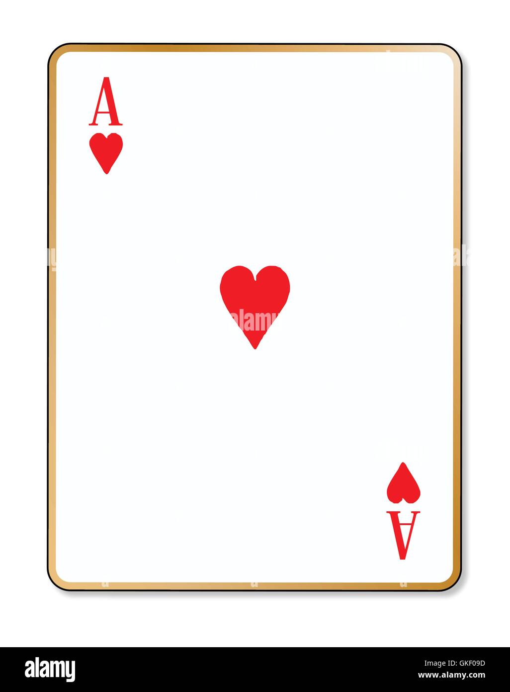 Ace of hearts Cut Out Stock Images & Pictures - Alamy
