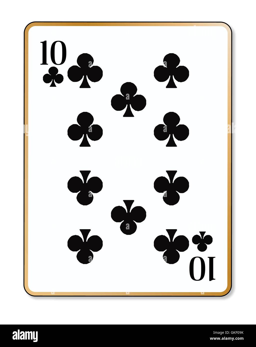 10 of clubs cards hi-res stock photography and images - Alamy
