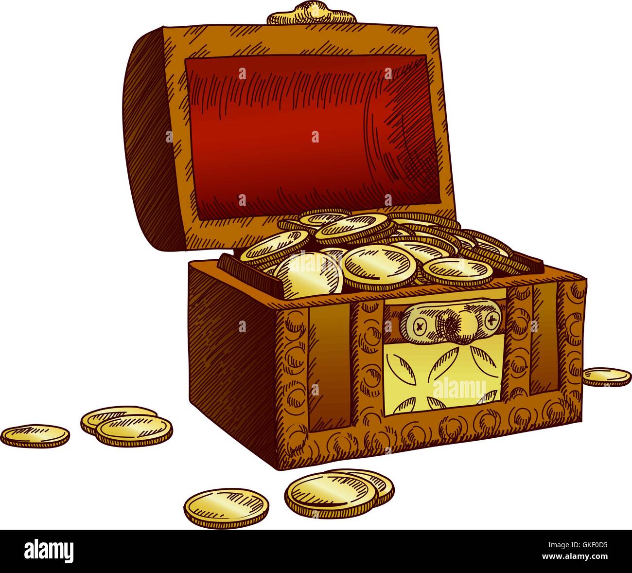 Old coins drawing hi-res stock photography and images - Alamy