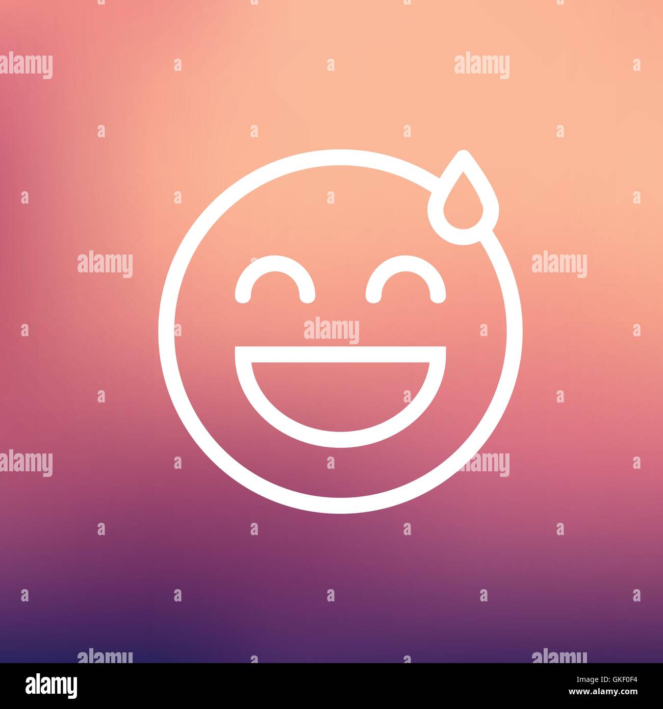 Sweat face Stock Vector Images - Alamy