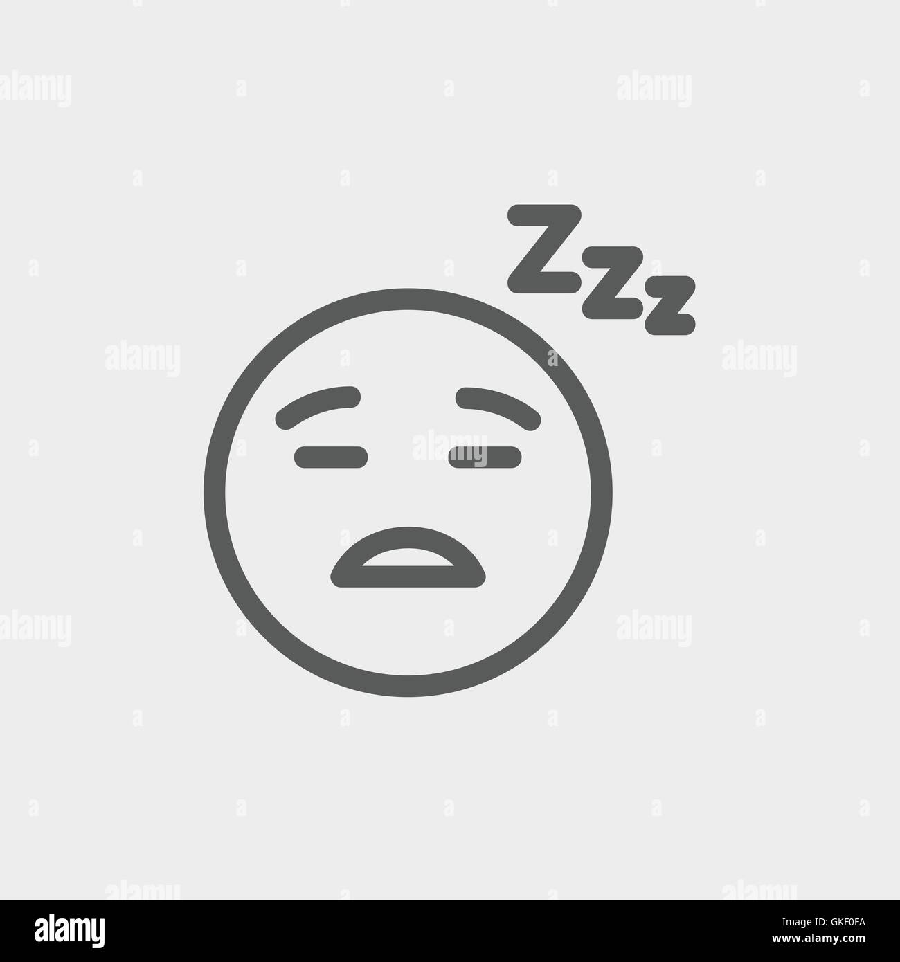 Sleepy Smiley Face Text