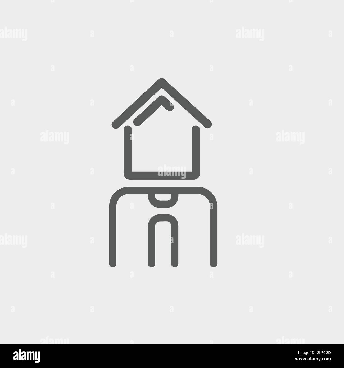 Estate agent and house Stock Vector Images - Alamy