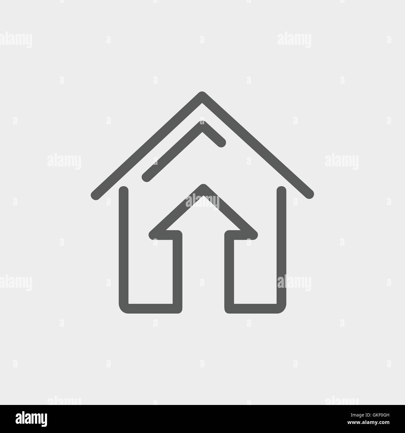 Target ladder icon outline Stock Vector Images - Alamy