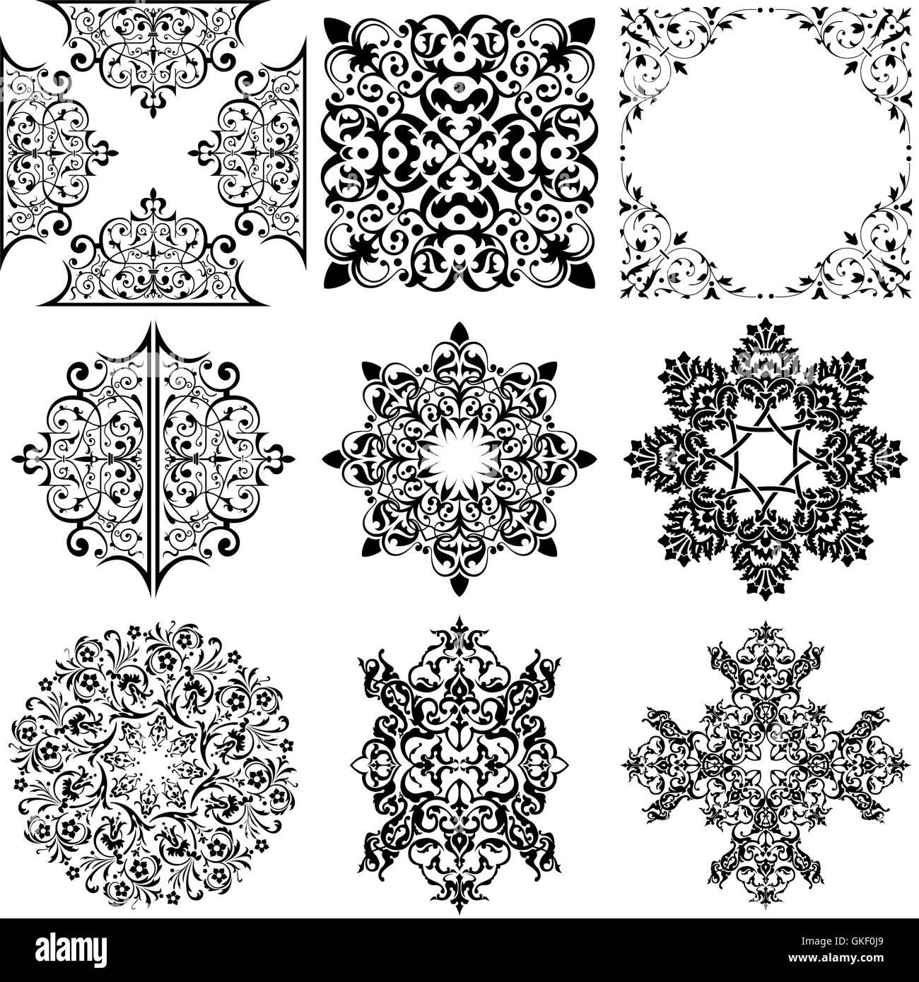 Ornamental Design Elements Stock Vector Image & Art - Alamy