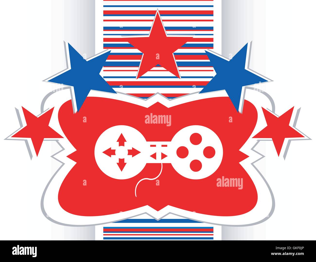 Gamer push button on Stock Vector Images - Alamy