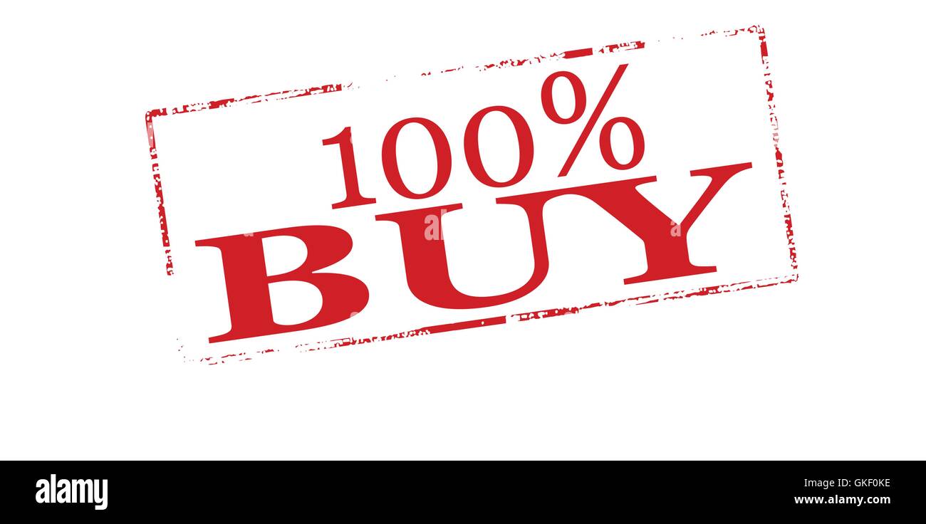 One hundred percent buy Stock Vector Image & Art - Alamy