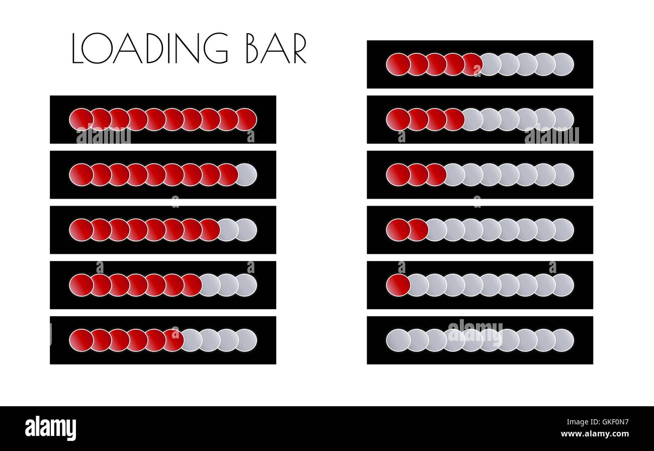 red loading bars Stock Vector Image & Art - Alamy