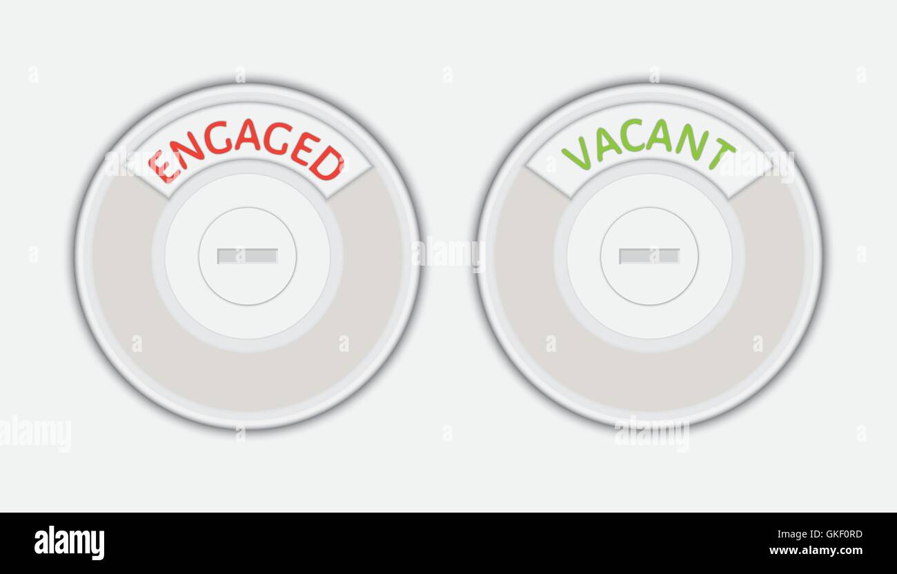 Engaged toilet sign hi-res stock photography and images - Alamy