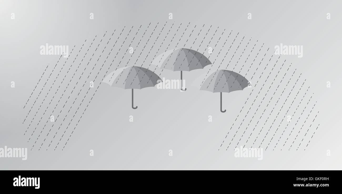 Three umbrellas Stock Vector Images - Alamy