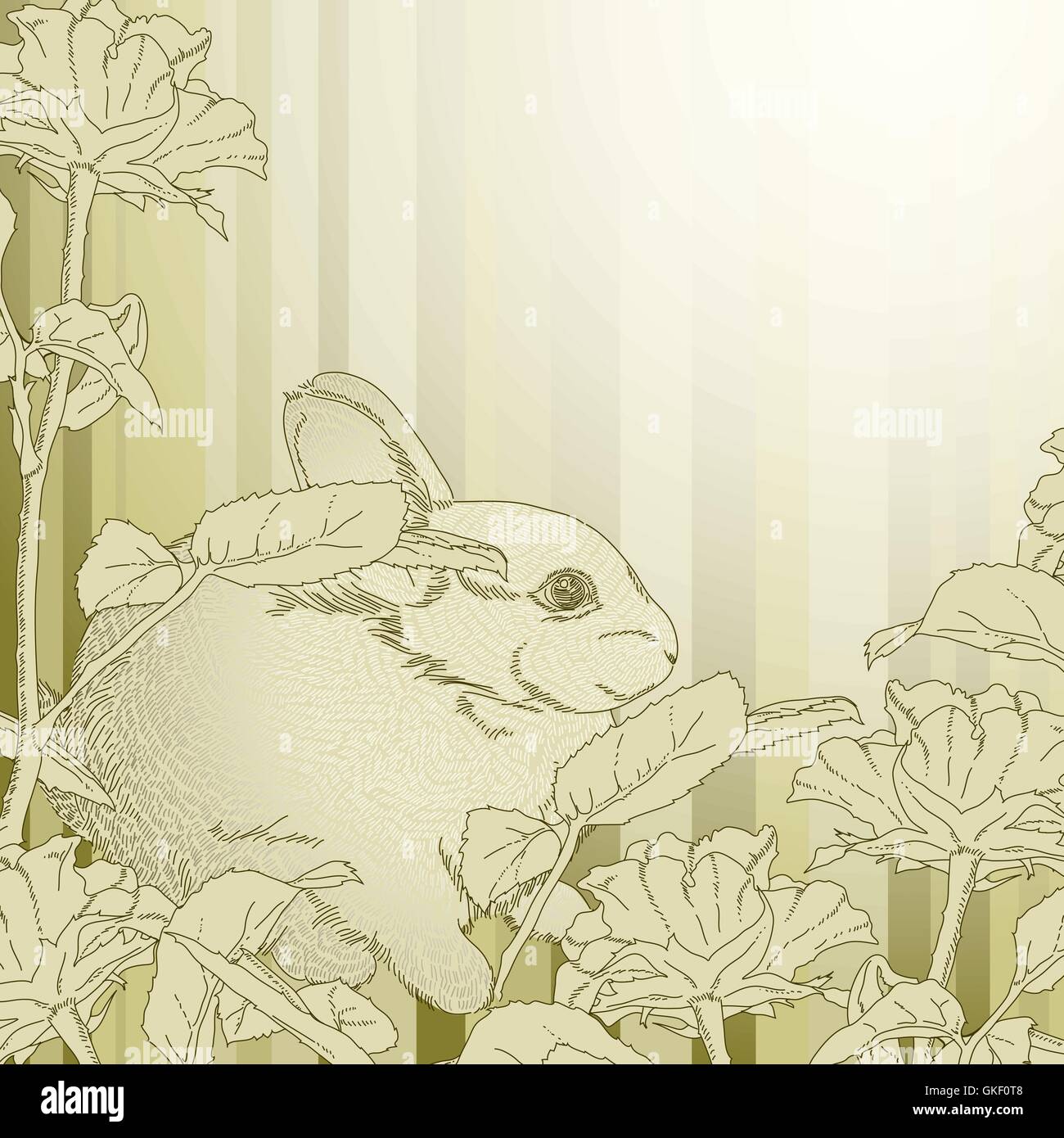 background with rabbit Stock Vector Image & Art - Alamy