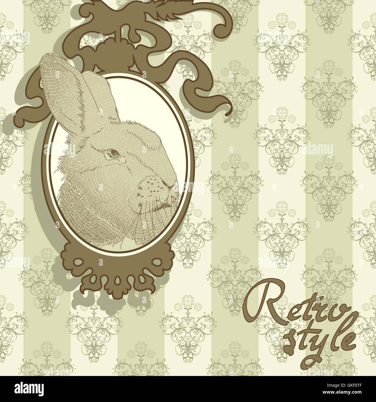 background with rabbit Stock Vector Image & Art - Alamy