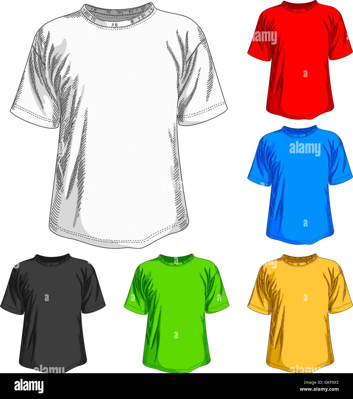 set of shirts Stock Vector Image & Art - Alamy