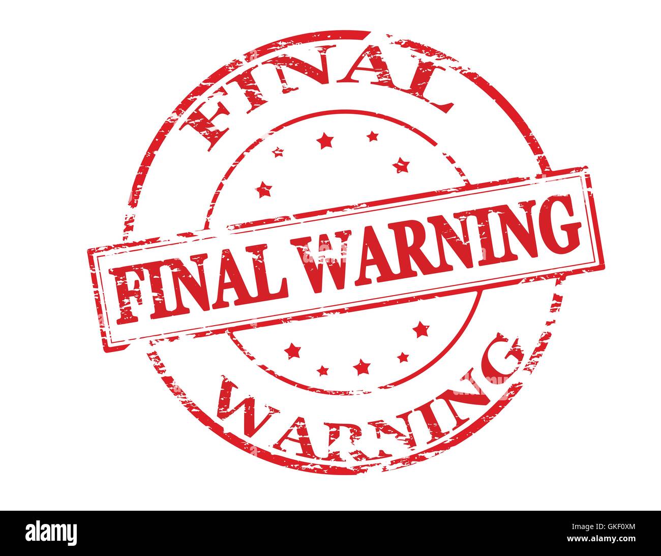 Final warning Stock Vector Images - Alamy