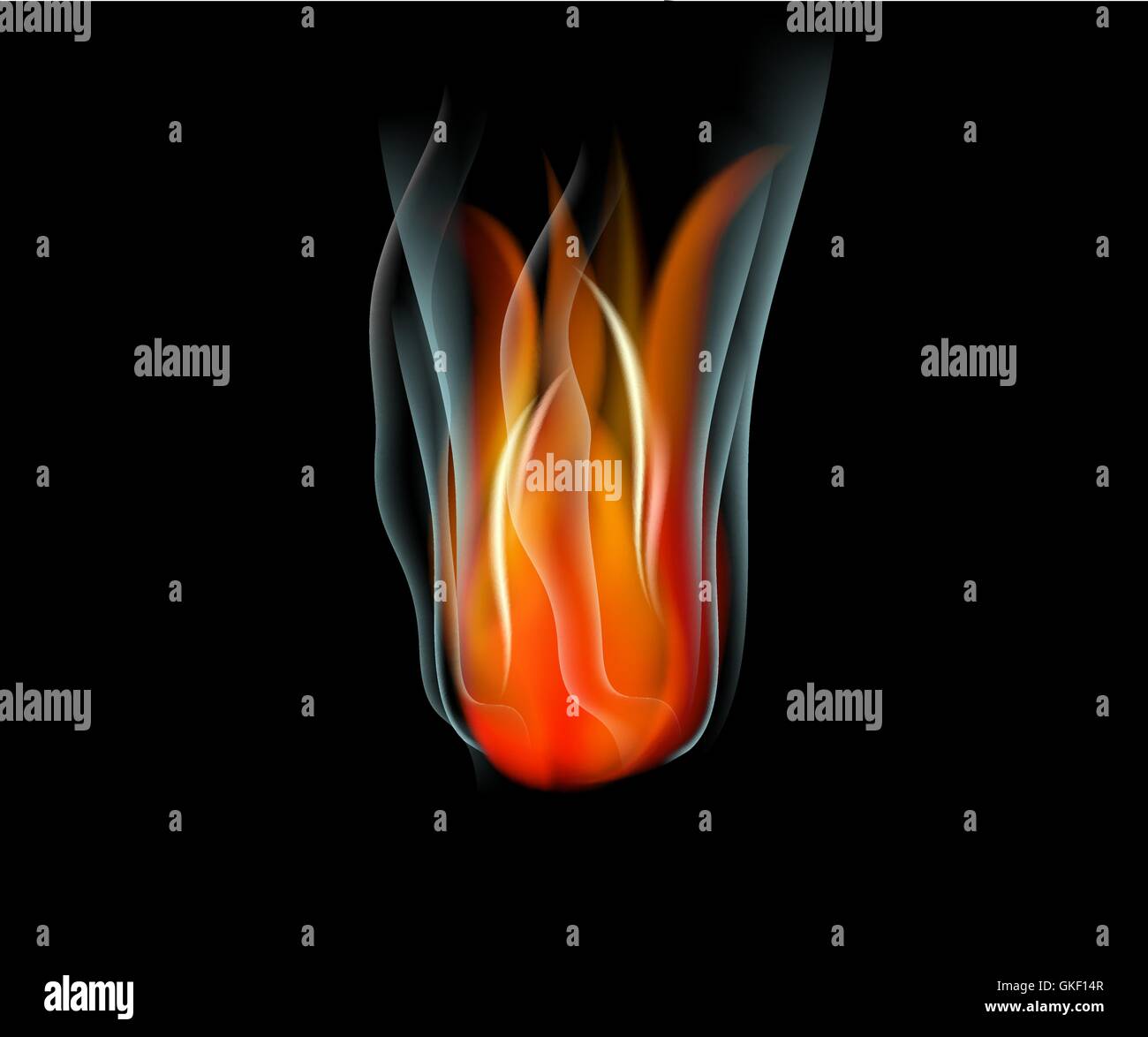 Burn flame fire vector abstract background Stock Vector Image & Art - Alamy