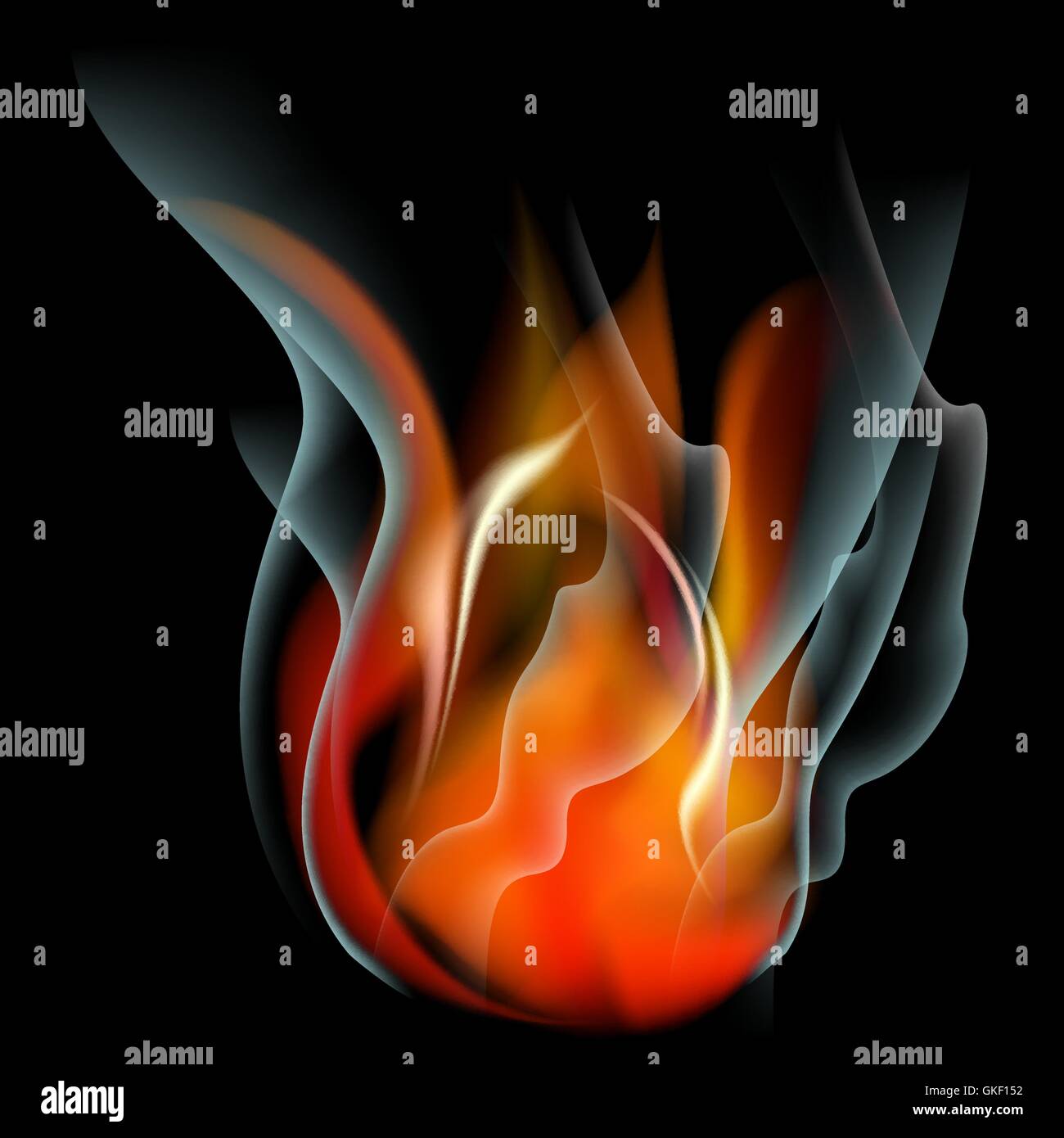 Burn flame fire vector abstract background Stock Vector Image & Art - Alamy