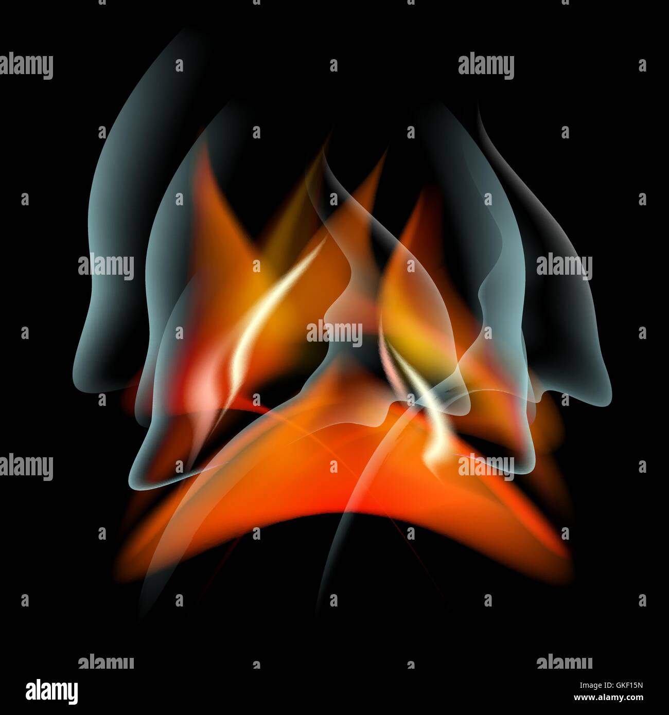 Burn flame fire vector abstract background Stock Vector Image & Art - Alamy