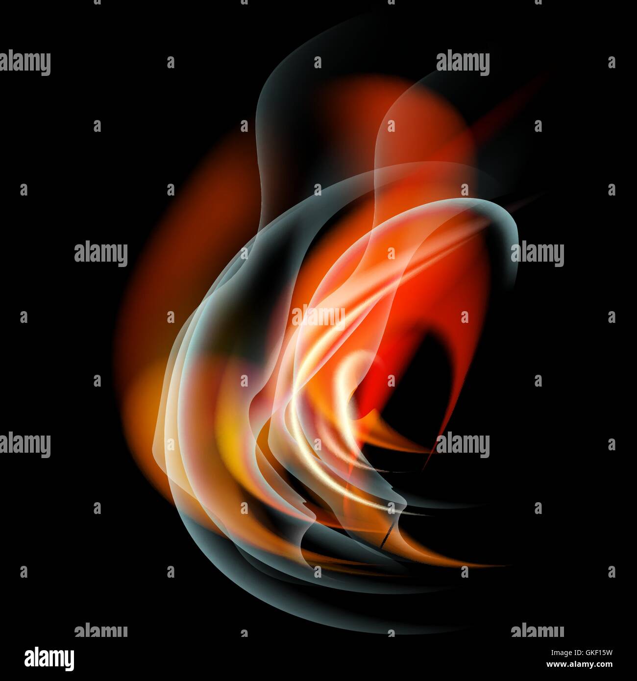 Burn flame fire vector abstract background Stock Vector Image & Art - Alamy