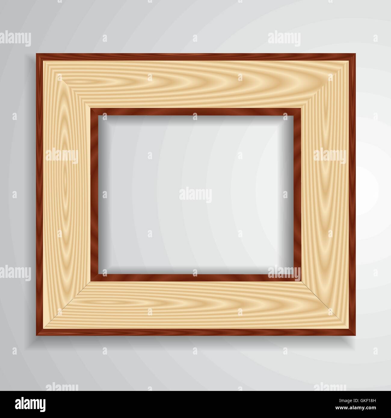 Hanging empty blank frame Stock Vector Images - Alamy