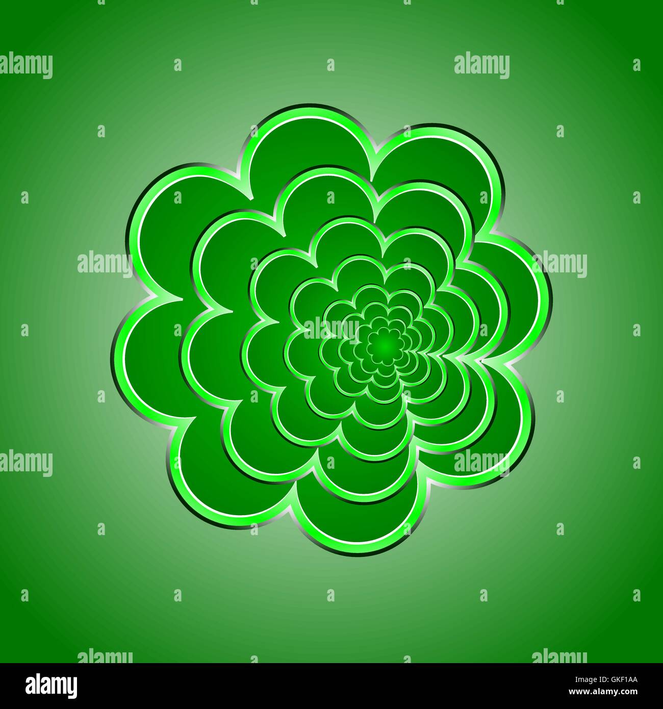 Green Flower Background. Vector illustration Stock Vector Image & Art ...