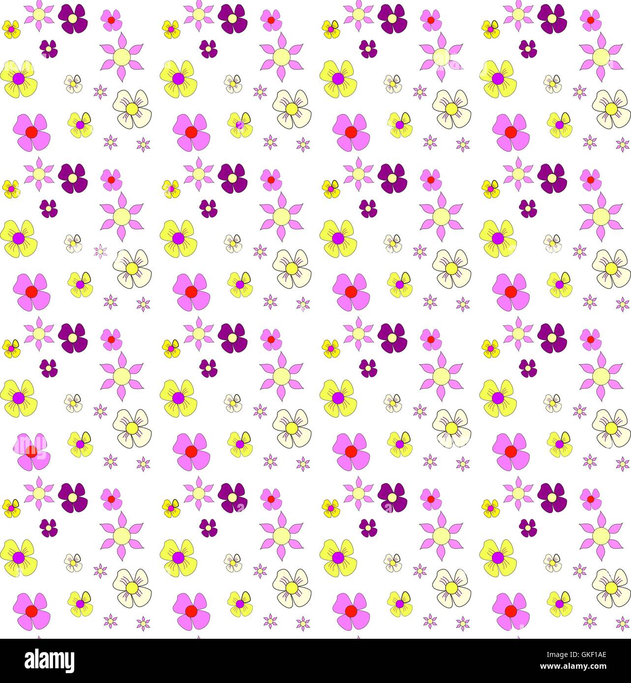 Set of Vector Flowers Stock Vector Image & Art - Alamy