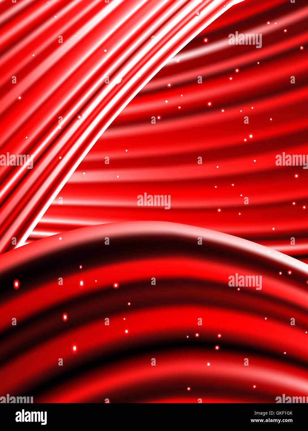 stars are falling on the background of red rays Stock Vector Image ...