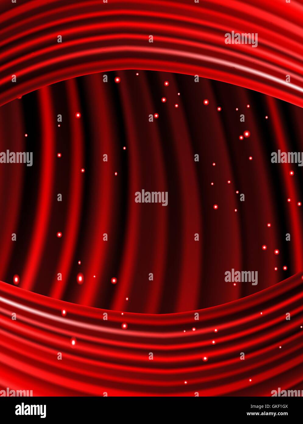 stars are falling on the background of red rays Stock Vector Image ...