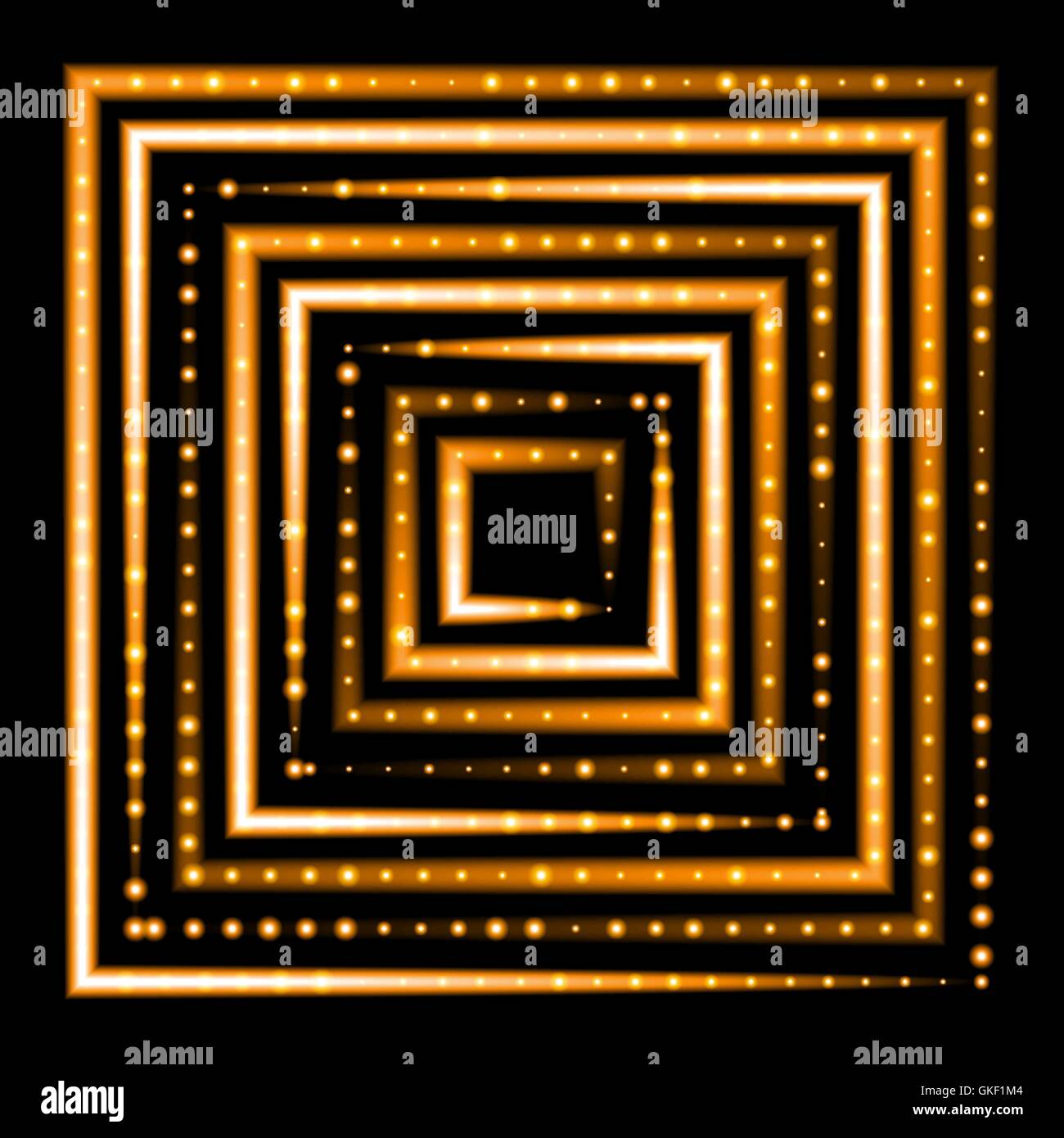 orange neon square vector background Stock Vector Image & Art - Alamy
