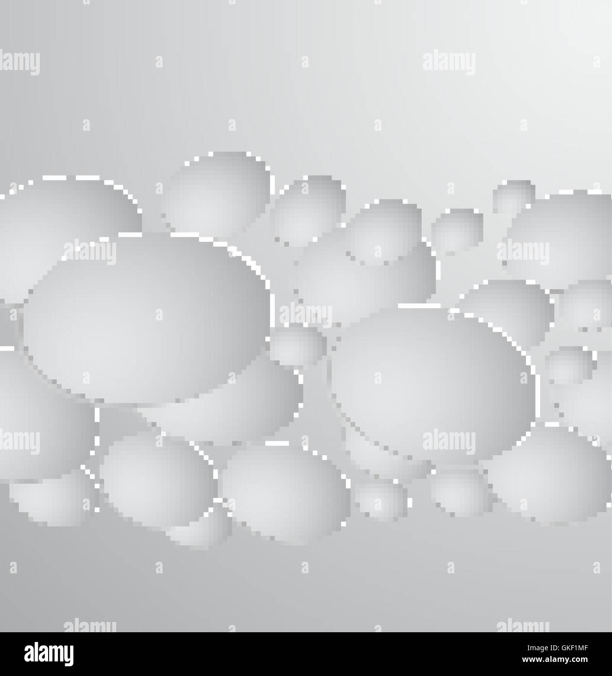 Paper circle banner with drop shadows. Vector illustration Stock Vector ...