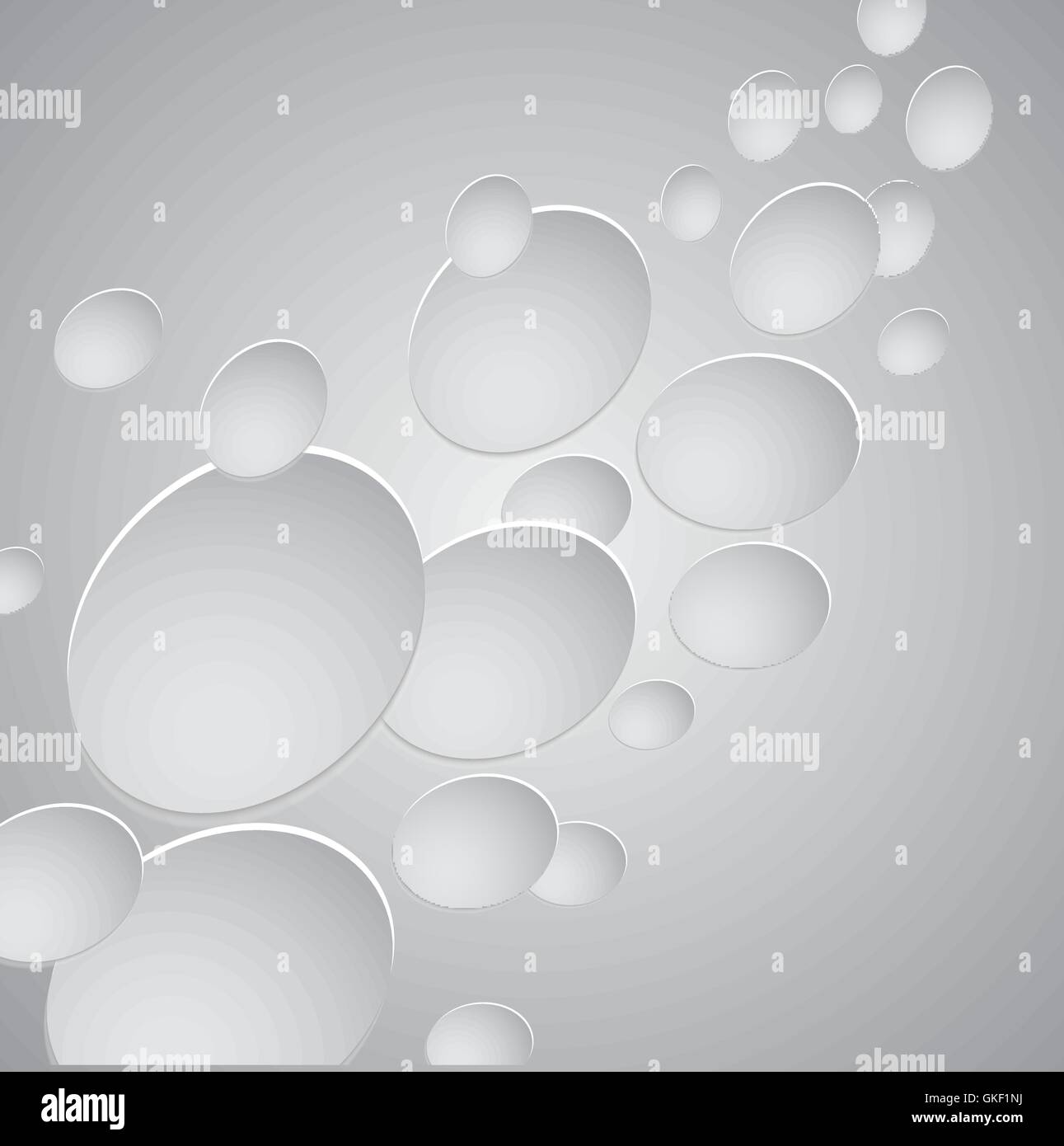 Paper circle banner with drop shadows. Vector illustration Stock Vector ...