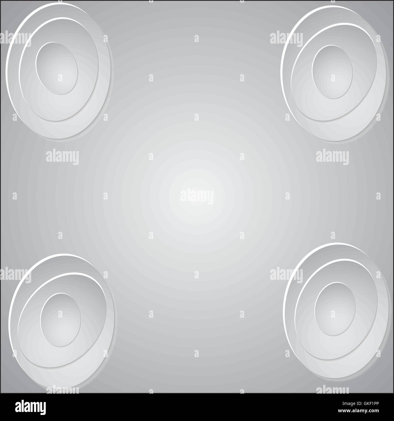 Paper circle banner with drop shadows. Vector illustration Stock Vector ...