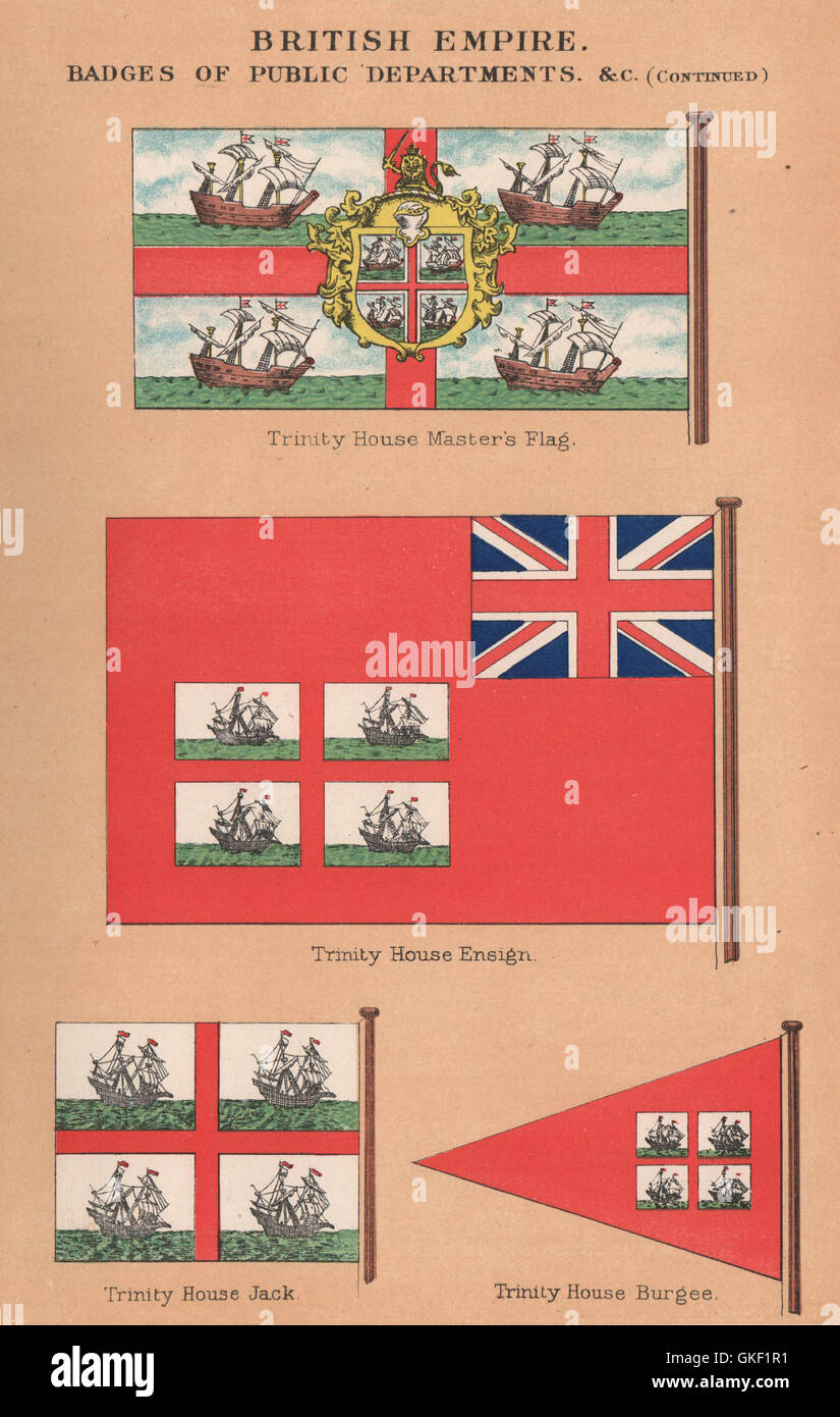 Trinity house ensign flag hi-res stock photography and images - Alamy