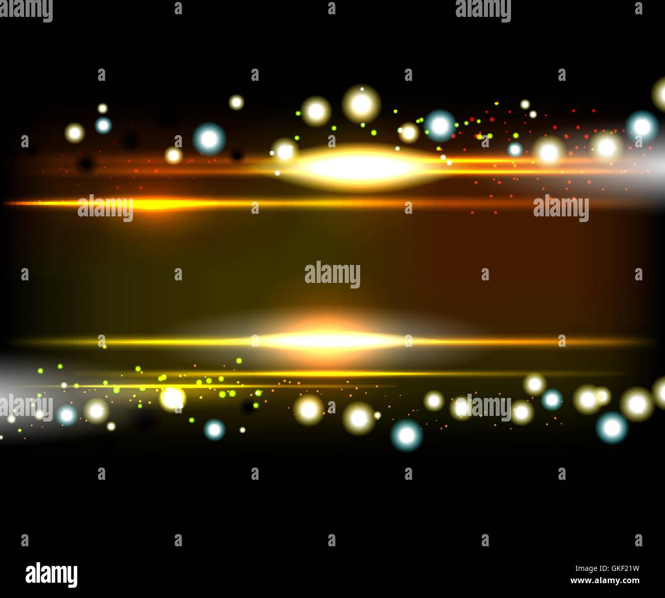 yellow Smooth technology light lines vector background Stock Vector ...