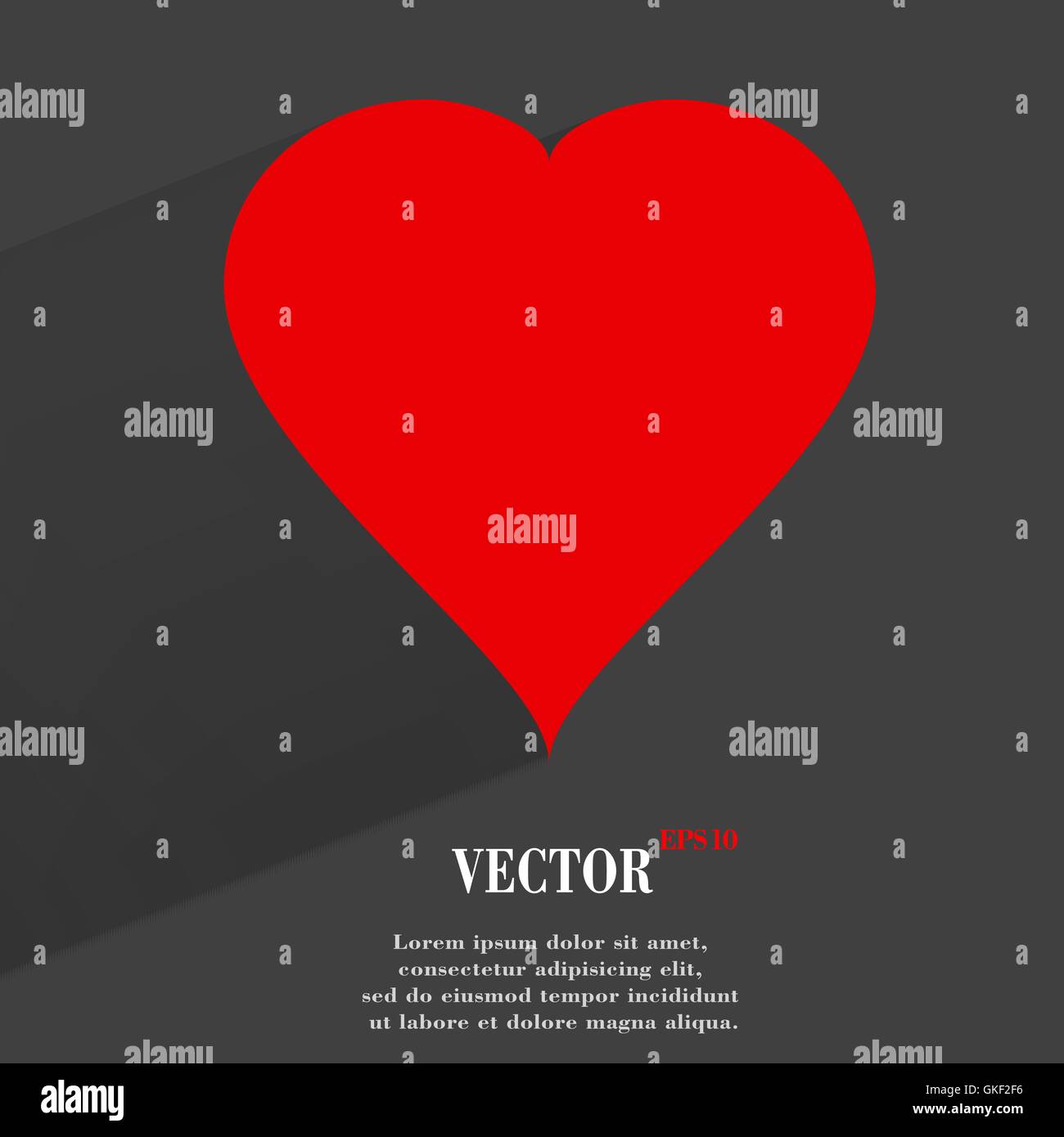 red heart web icon, flat design Stock Vector Image & Art - Alamy