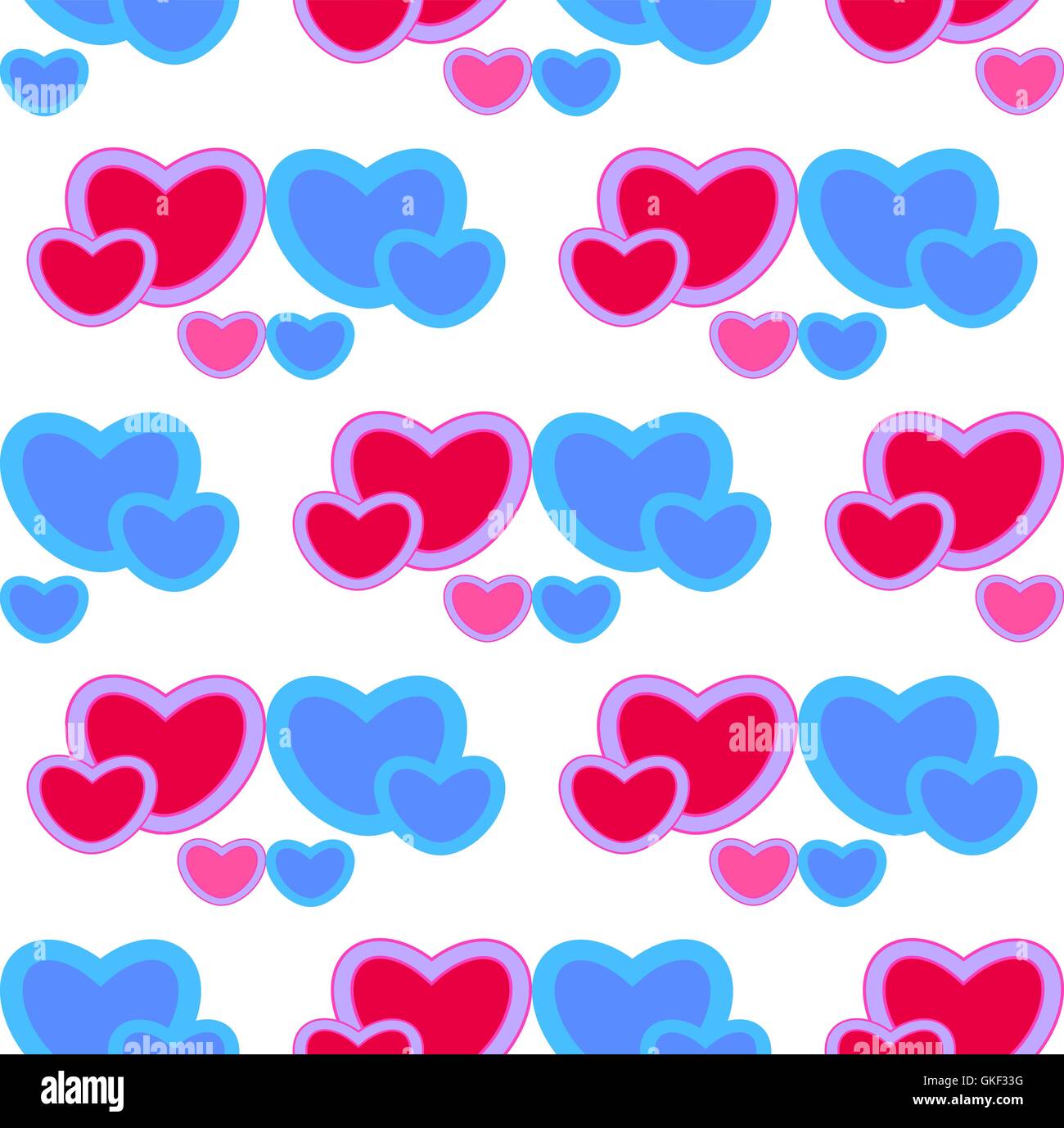 Pink love hearts background border frame backdrop Stock Vector Images ...