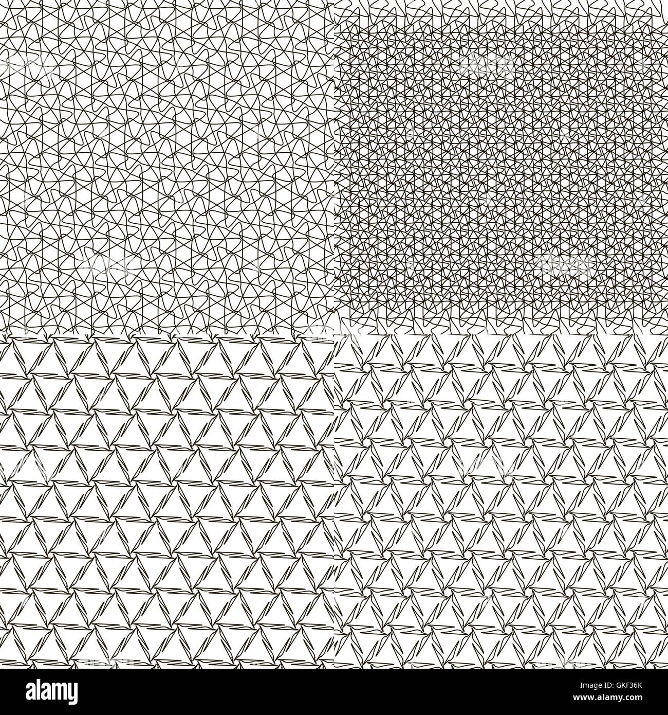Set abstract vintage geometric wallpaper pattern background with place ...