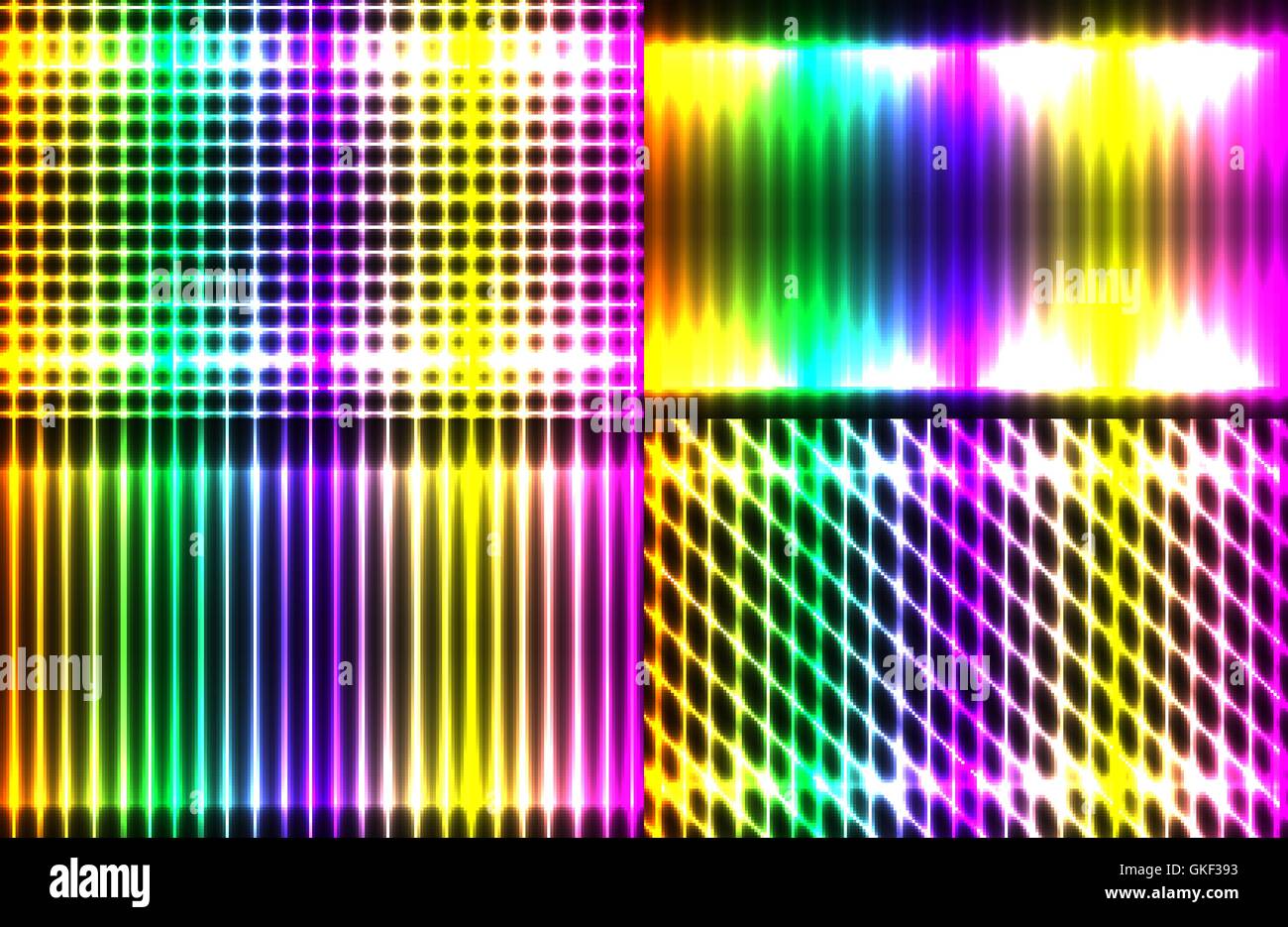 set Abstract spectrum dark background colored sparkles. with space for ...