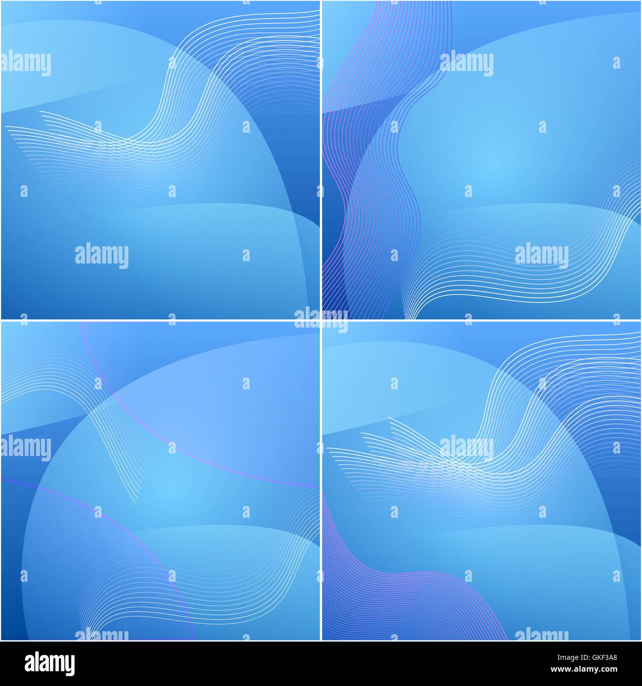 set of colour elegant abstract blue background Stock Vector Image & Art ...