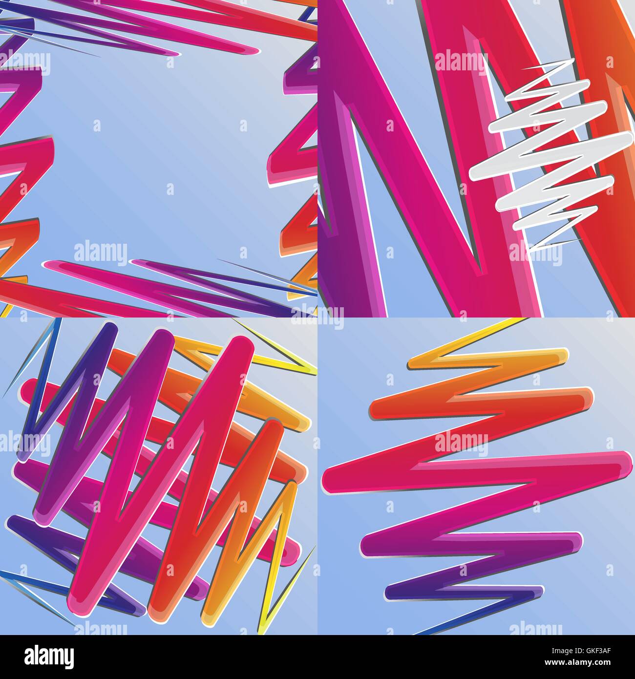 set of elegant abstract background for your web design Stock Vector ...