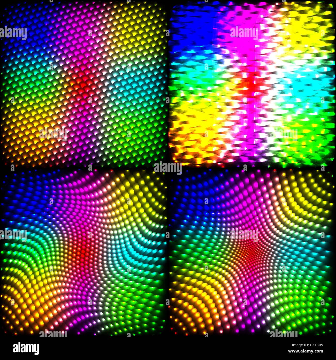 set Abstract spectrum dark background colored sparkles. with space for ...