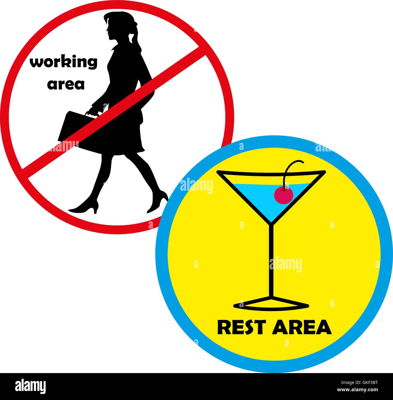 Rest area sign Stock Vector Images - Alamy