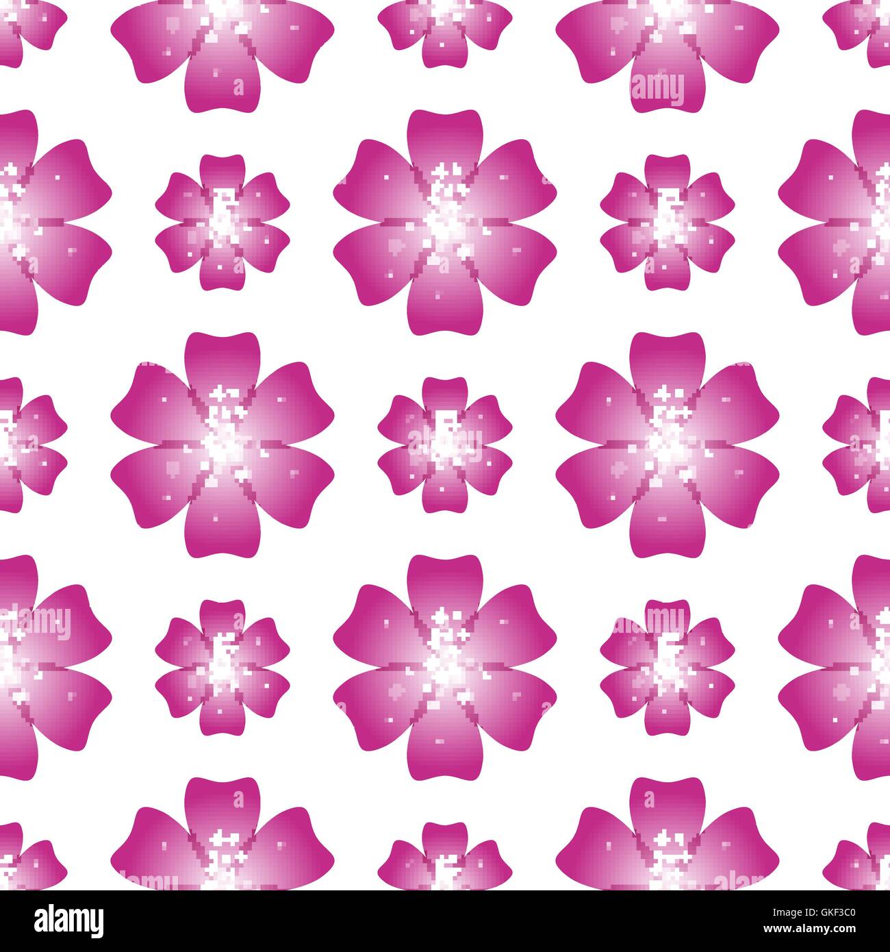 Beautiful pink flower. Seamless floral pattern. Vector Stock Vector ...