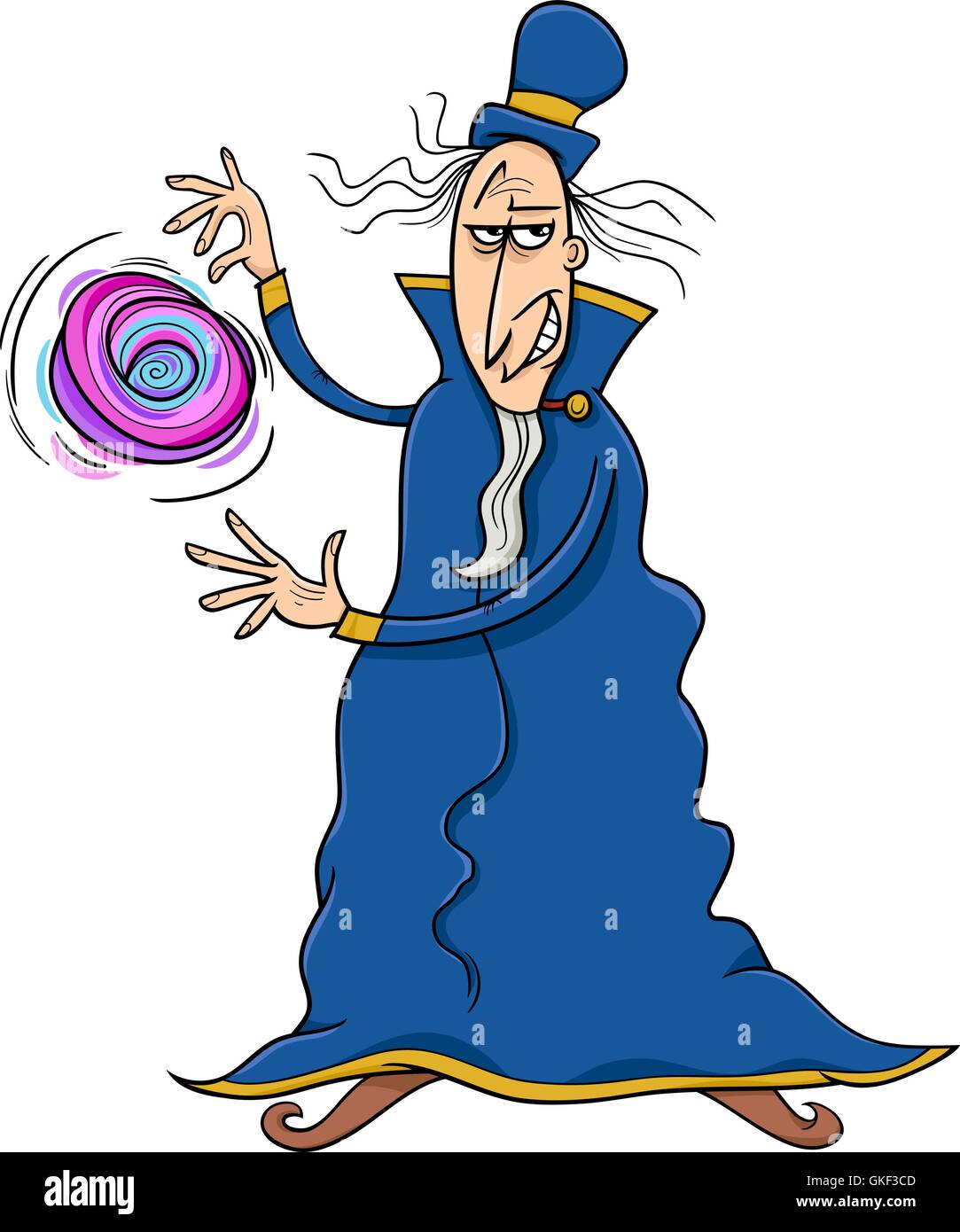 evil sorcerer cartoon illustration Stock Vector Image & Art - Alamy