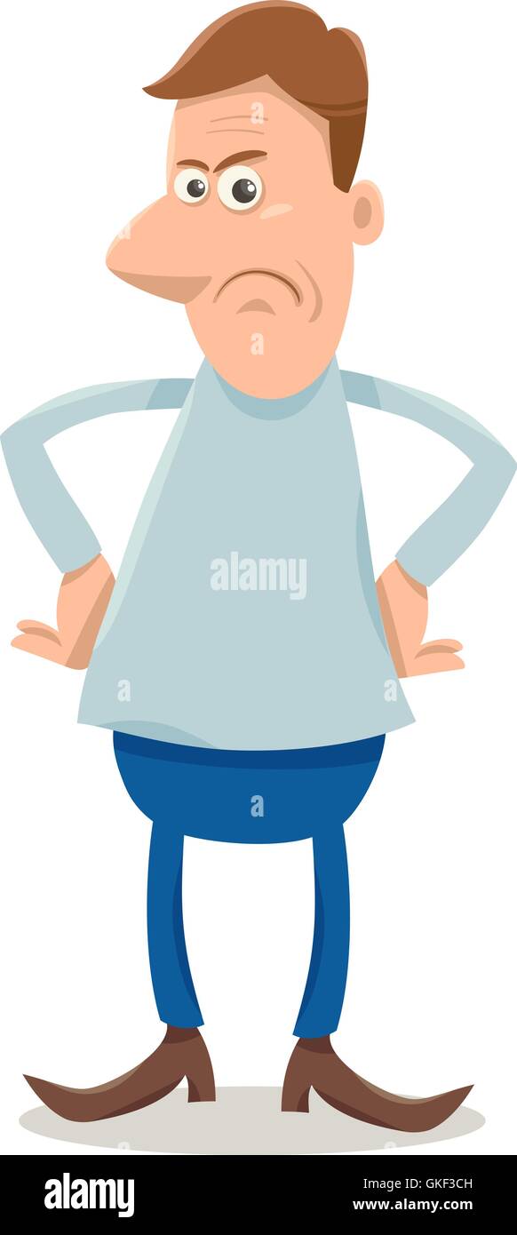 Displeased because Stock Vector Images - Alamy
