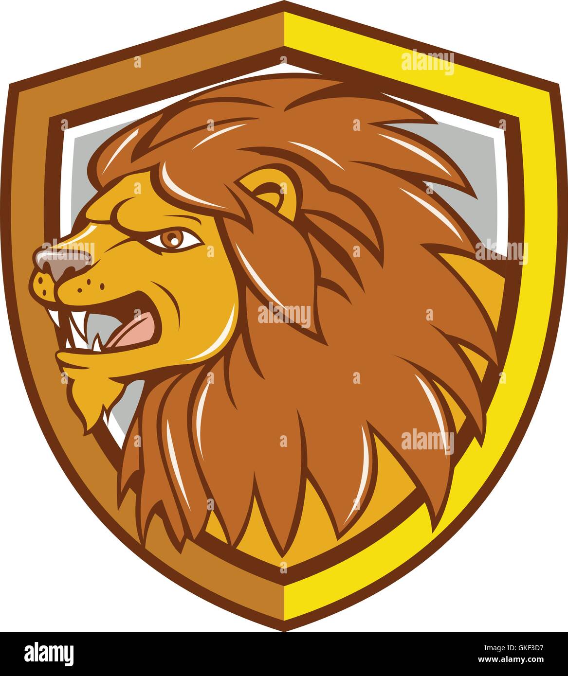 Angry lion cartoon hi-res stock photography and images - Alamy