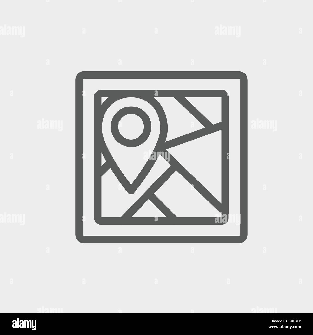 Map pointer house icon Stock Vector Images - Alamy