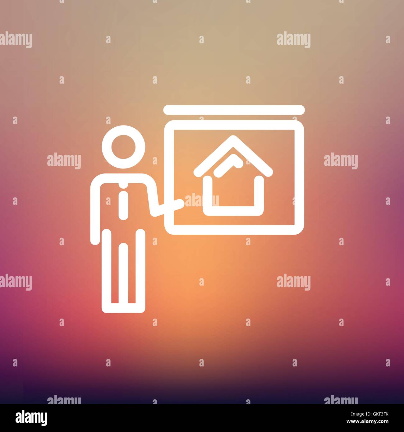Simple outline illustration real estate Stock Vector Images - Alamy