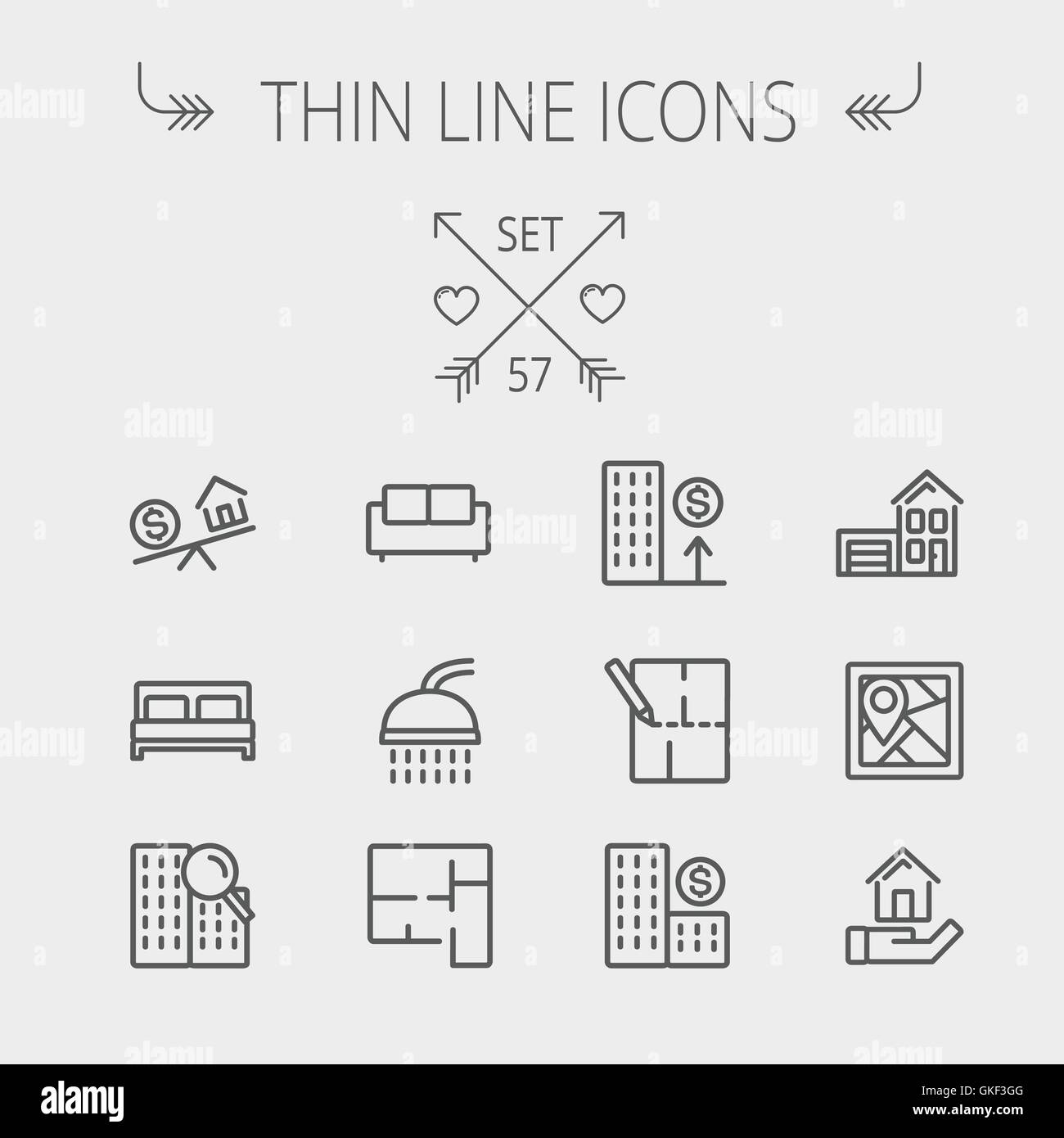 Linear search image Stock Vector Images - Alamy