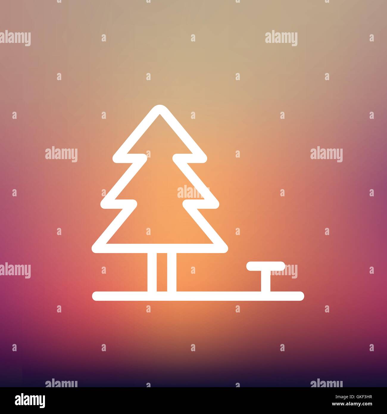 Pine forest line drawing hi-res stock photography and images - Alamy